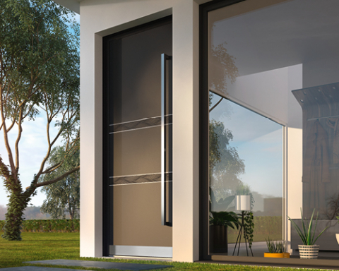 Porte d'entrée aluminium - Collection Surface - K•LINE